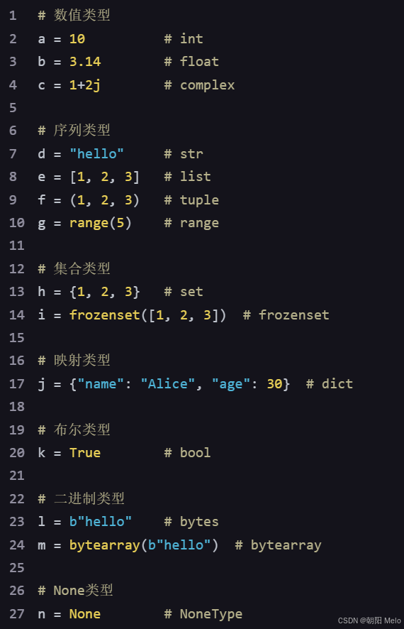 Python中变量的类型和存储元素的形式python变量存储类型 Csdn博客