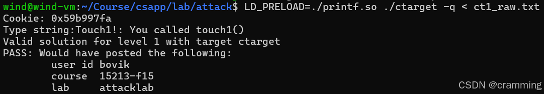 CSAPP AttackLab：Ubuntu22.04中运行 ctarget 导致 Segmentation Fault_ubuntu 22.04 minio segmentation ...