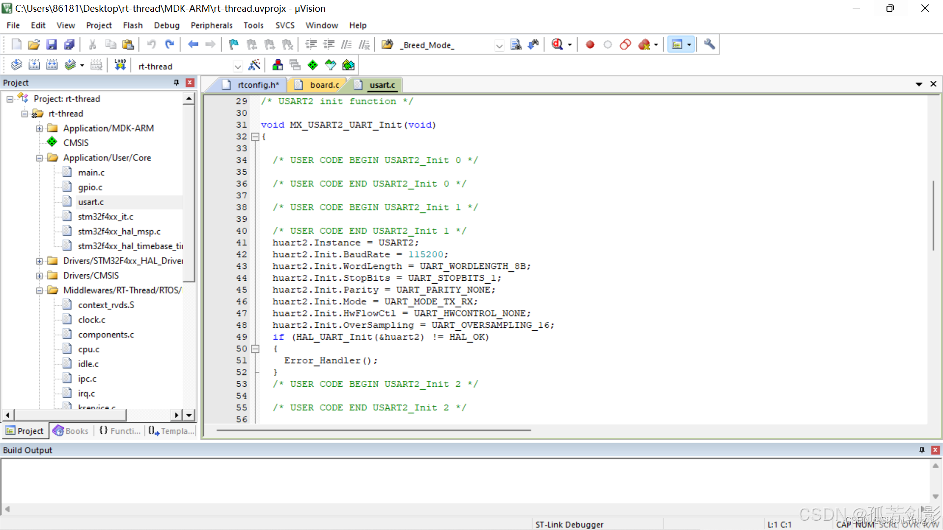 1.使用CubeMX移植RT-Thread_移植rtthread-CSDN博客