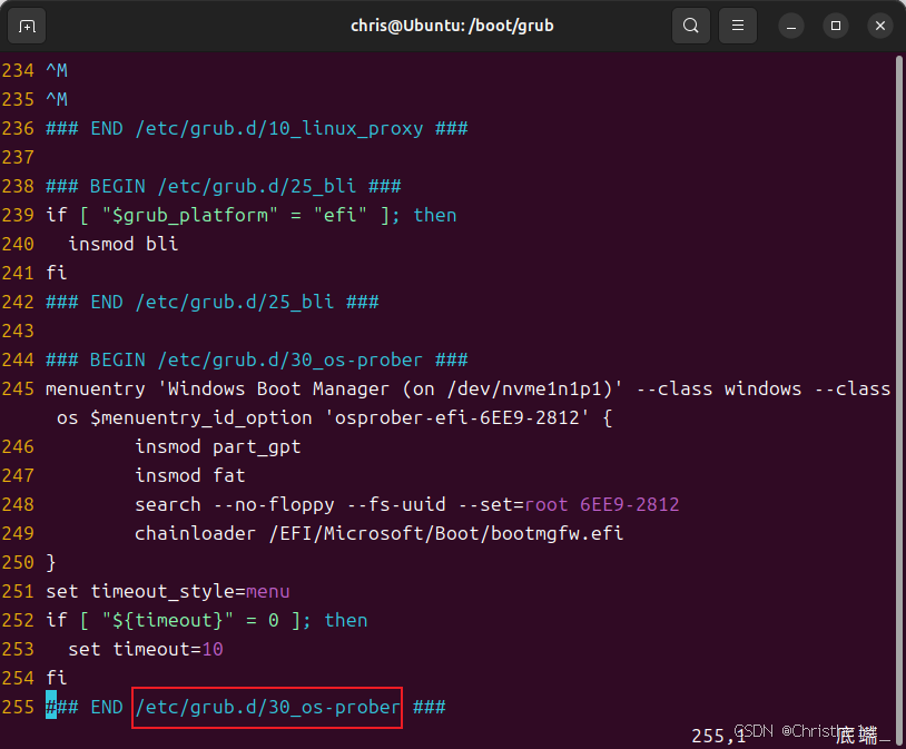 Ubuntu报错：xxx 行存在语法错误Syntax errors are detected in generated GRUB config file.-CSDN博客