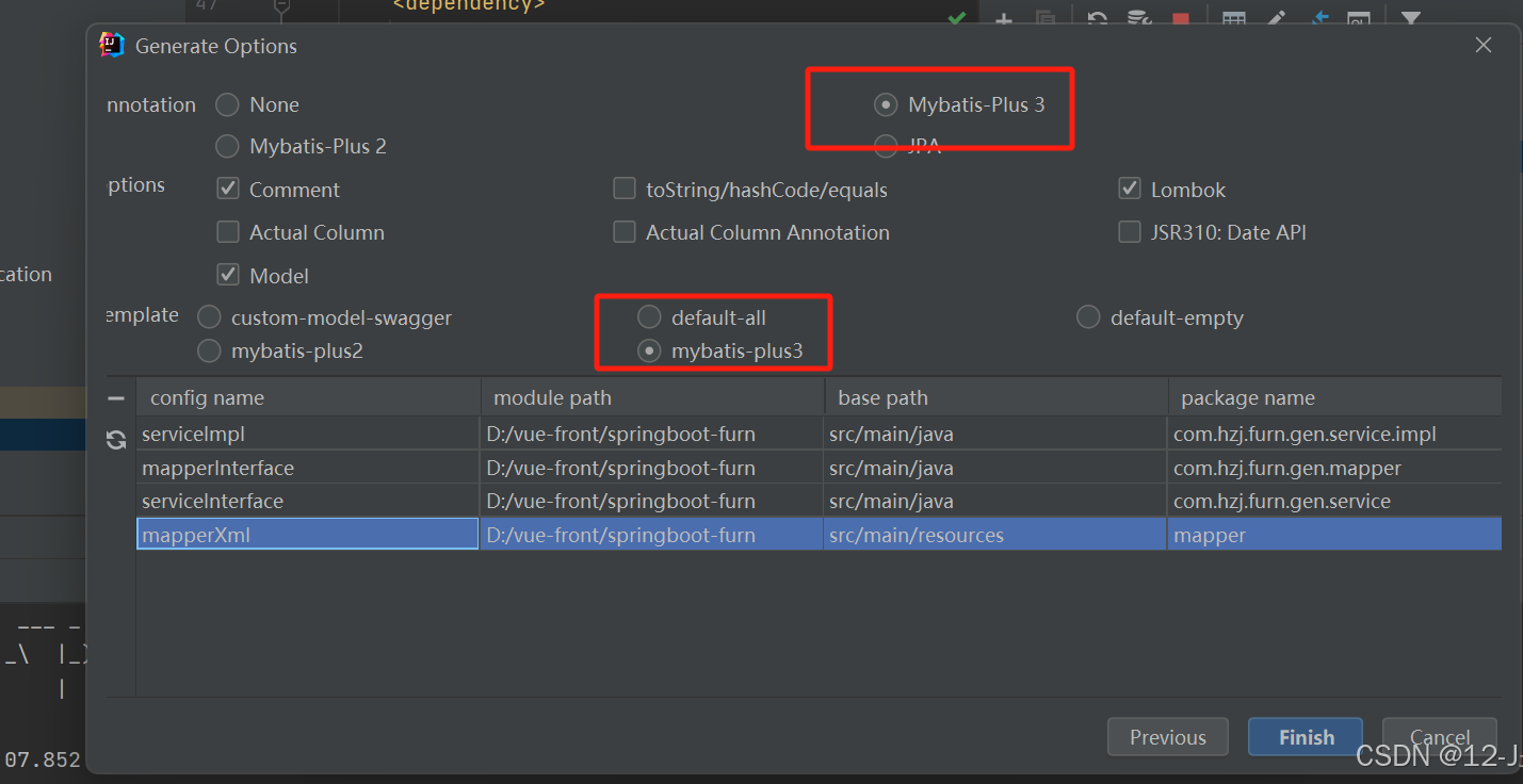 Mybatis-Plus 逆向工程 -个人_mybatis-plus3.5.3.1的逆向过程-CSDN博客