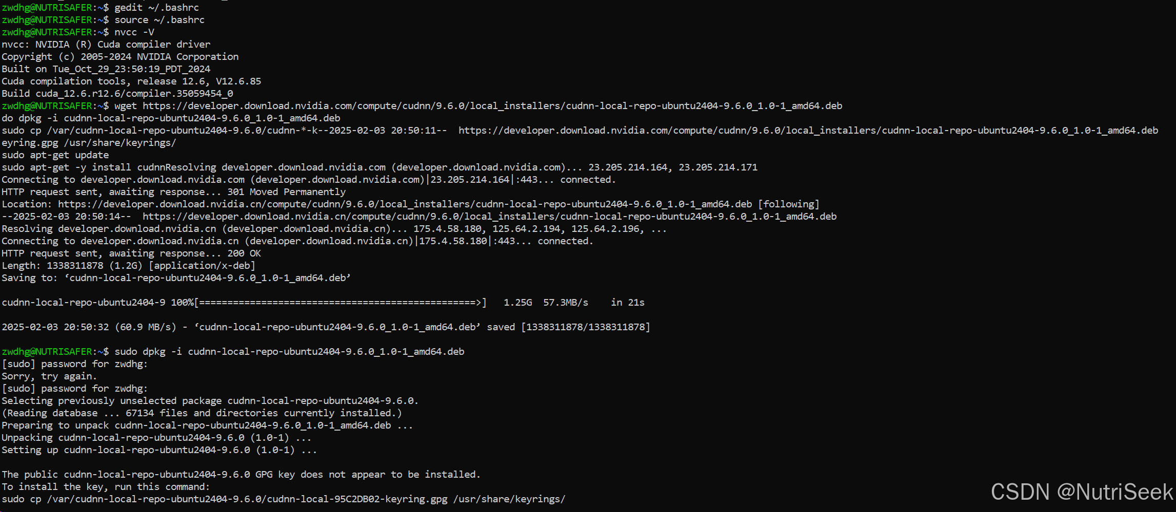 《DeepSeek》2025小白安装深度学习框架的探索记录（Ubuntu、Anaconda、CUDA、cuDNN、pytorch、pycharm、dify）_pycharm dify-CSDN博客
