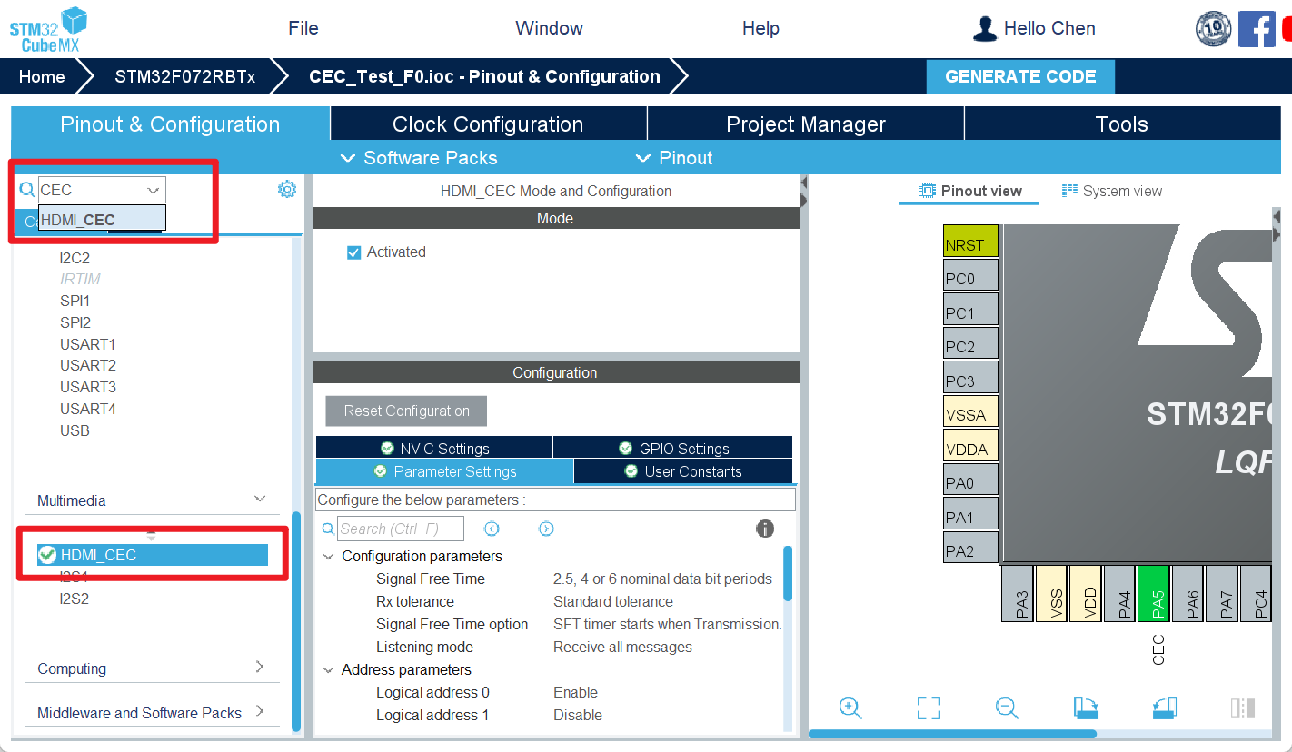 HDMI-CEC STM32实现（附代码）_hdmi cec-CSDN博客