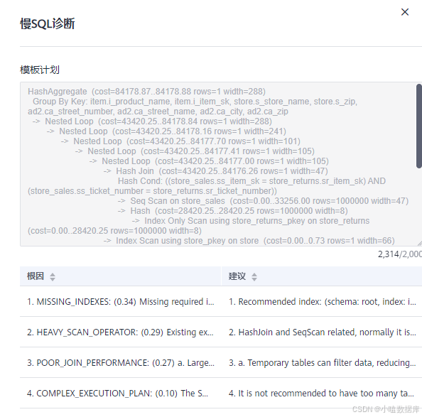 GaussDB数据库SQL诊断--采集并诊断慢SQL_gaussdb慢sql查询-CSDN博客