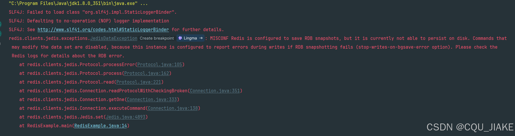 11.22【JAVA EXP3][DEBUG]java.lang.NoClassDefFoundError: org/apache/commons/pool2/impl ...