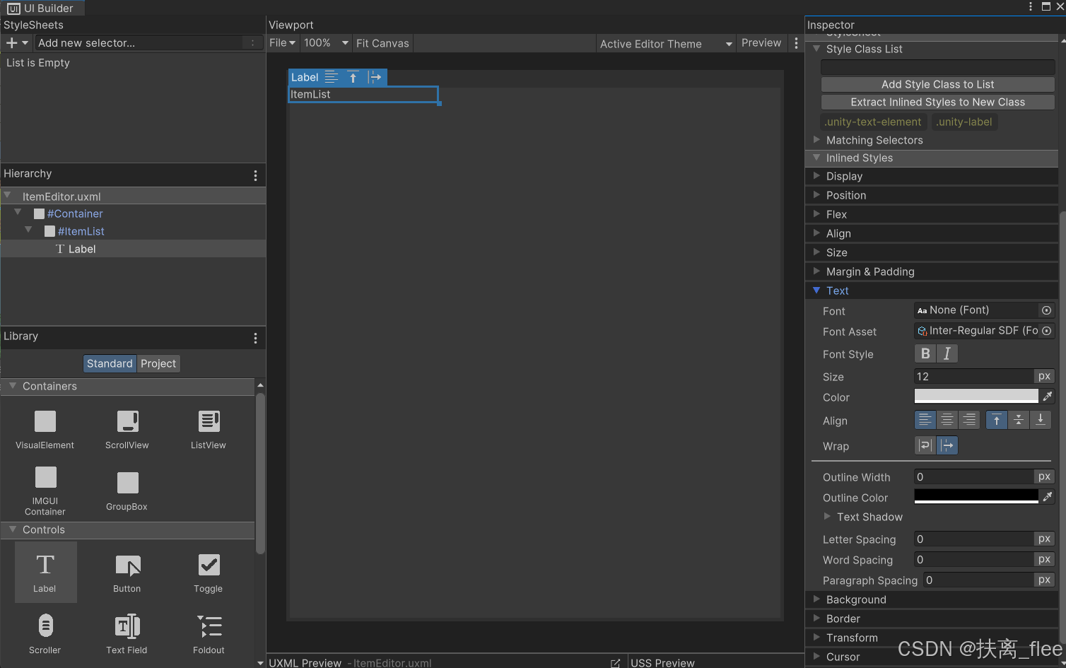 UI Toolkit以及UI Builder_uibuilder-CSDN博客