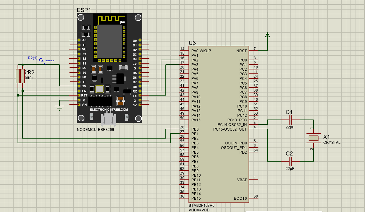 基于 STM32CubeIDE+Proteus 实现 ESP8266 与 STM32 的 WiFi 数据传输（发送温湿度至手机 TCP 助手）_protues中esp8266叫什么-CSDN博客