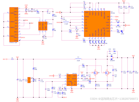 PD快充协议芯片+FP5207升压+IP2326充电管理：如何打造多串锂电池设备的全场景智能快充方案？_ip2326典型电路-CSDN博客