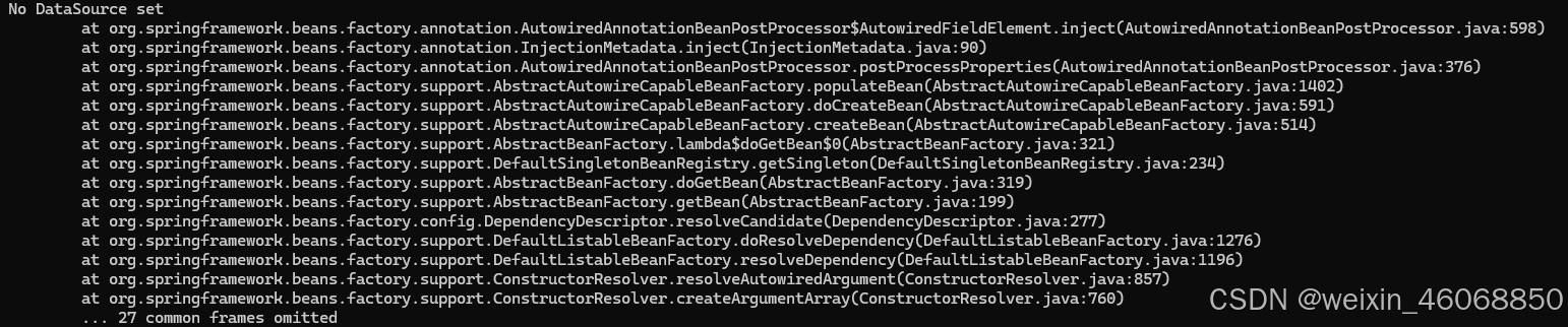 nacos提示java.lang.IllegalStateException: No DataSource set-CSDN博客