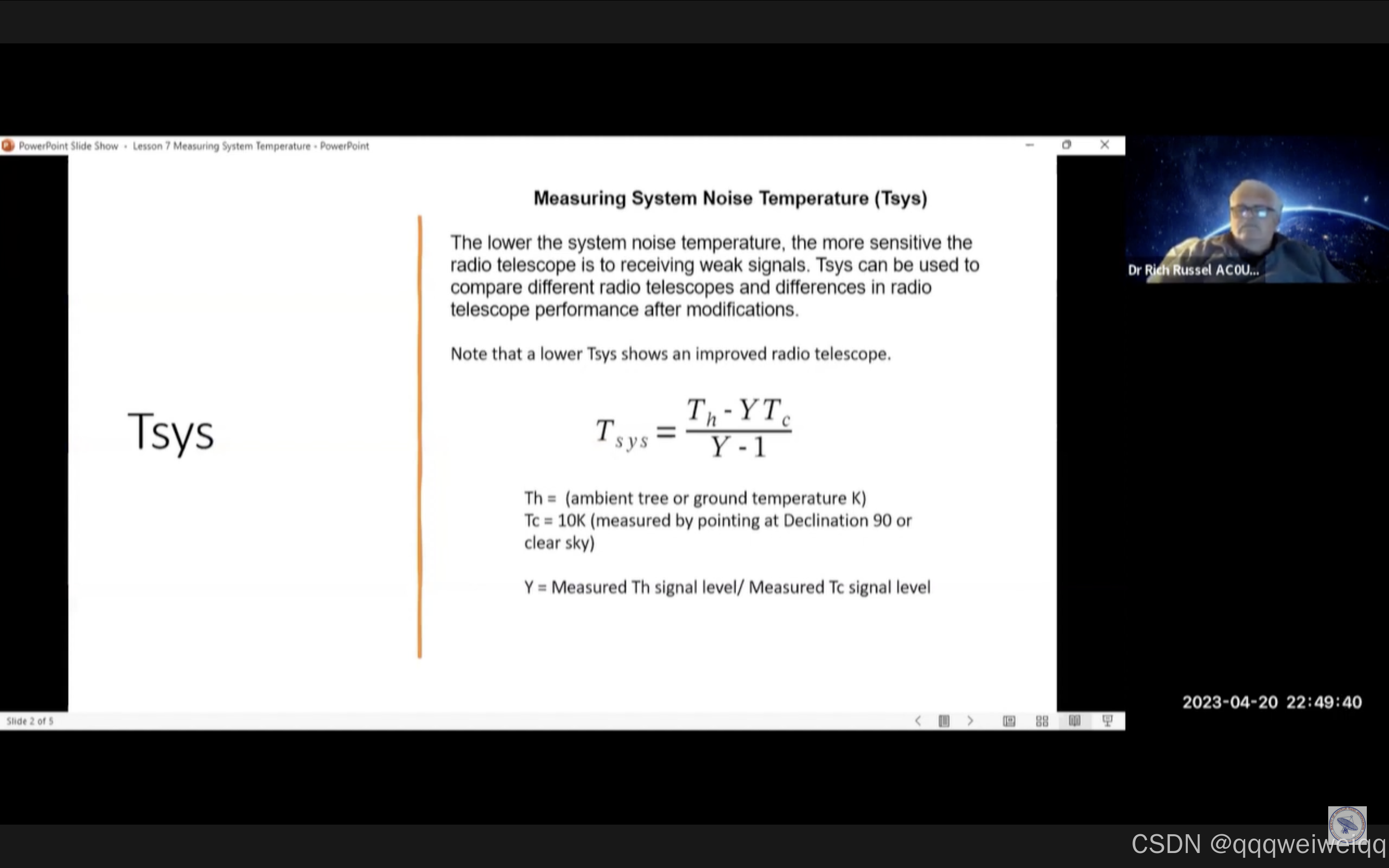 Radio Astronomy Formulas: Lesson 4 - Focal Length and f/D & Measuring System Noise Temperature ...