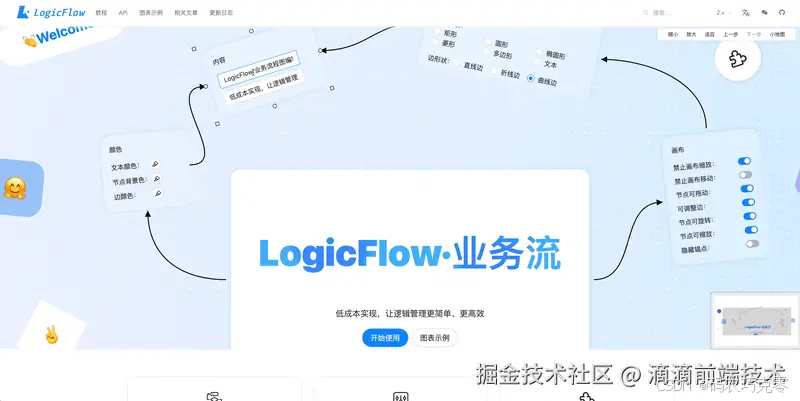 流程图框架 LogicFlow 2.0 终于来啦_logicflow2.0-CSDN博客