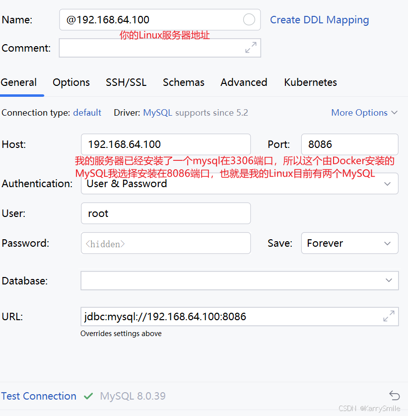 Linux 软件安装系列 || 安装 MySQL:8.0（By Docker）_把3306端口转发到8086上边,可以通过8086端口访问mysql吗-CSDN博客