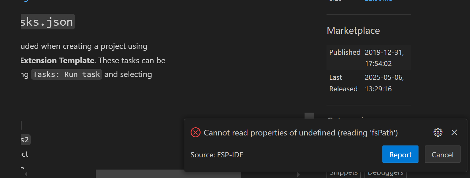 Cannot read properties of undefined (reading ‘fsPath‘)_esp32 cannot read properties of undefined ...