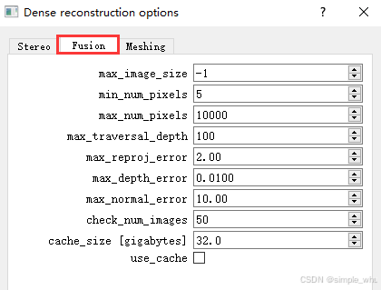 解决COLMAP的Dense Reconstruction的Fusion过程消耗内存过高_colmap报错check failed: extent > 0 (-0.00016365 vs ...