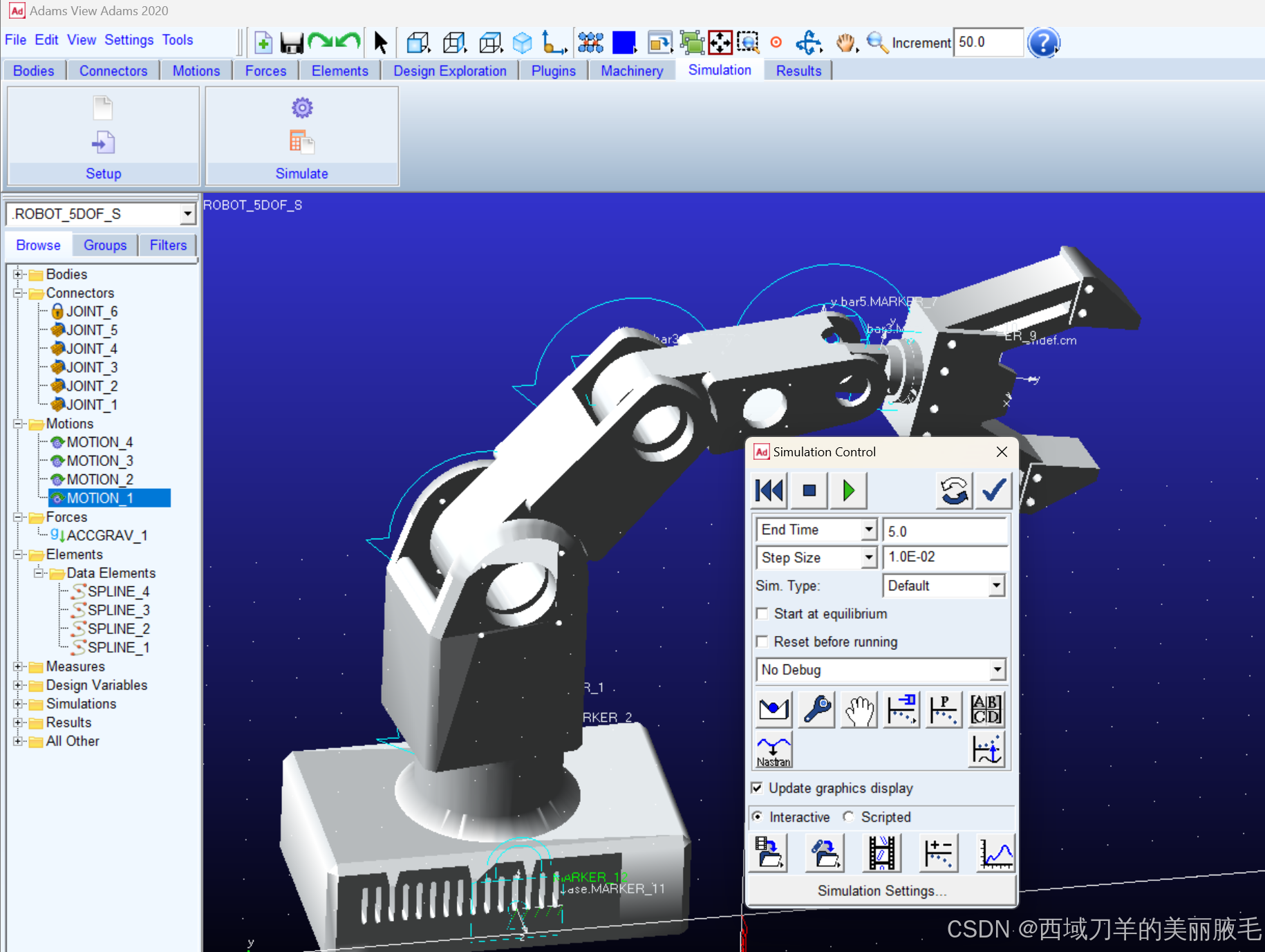 Adams导入数据（样条曲线）进行驱动_adams spline-CSDN博客
