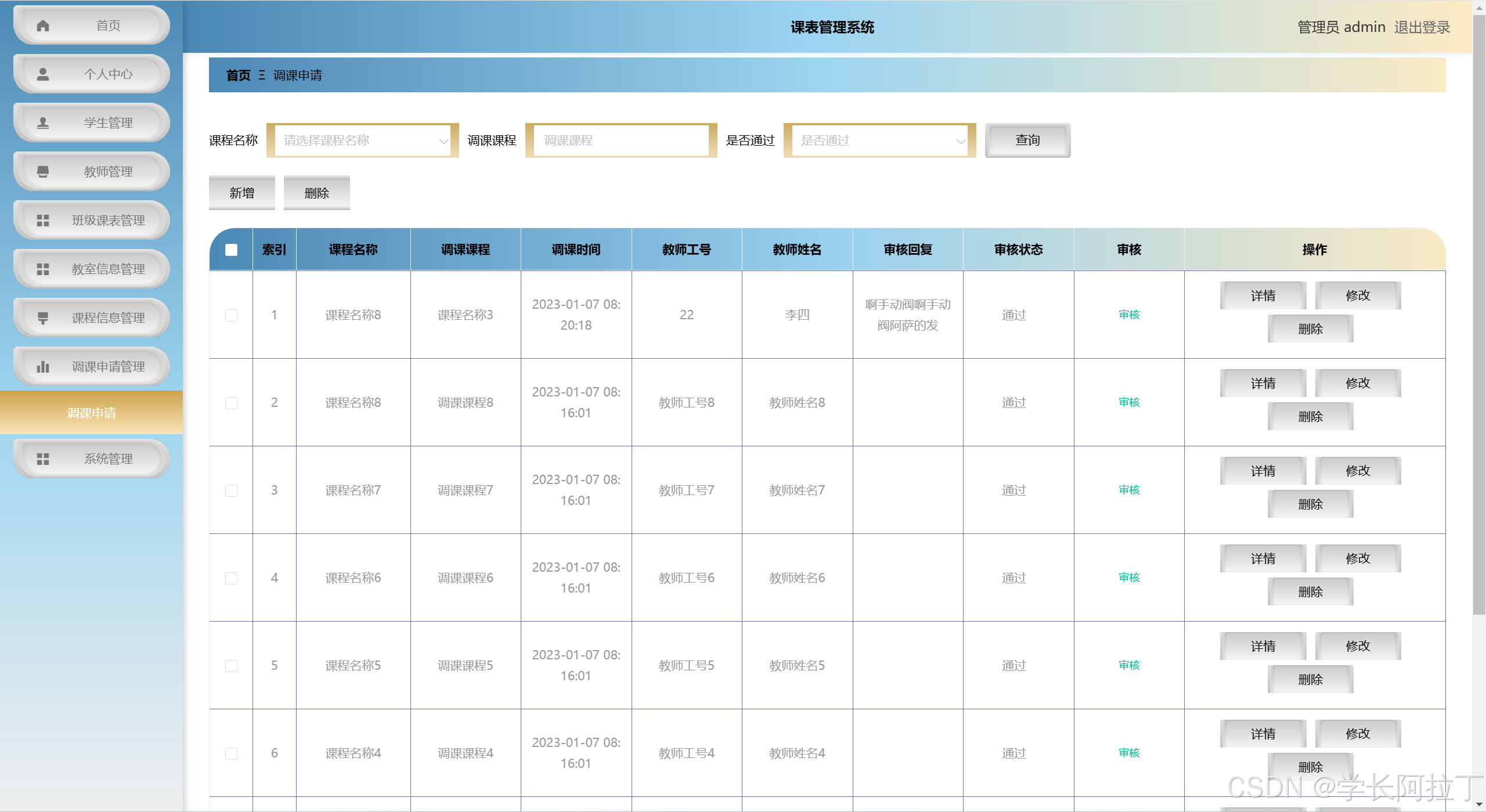 Java毕业设计 基于springboot的课表管理系统【代码论文ppt】springboot设计的数据库表怎么展示在ppt Csdn博客
