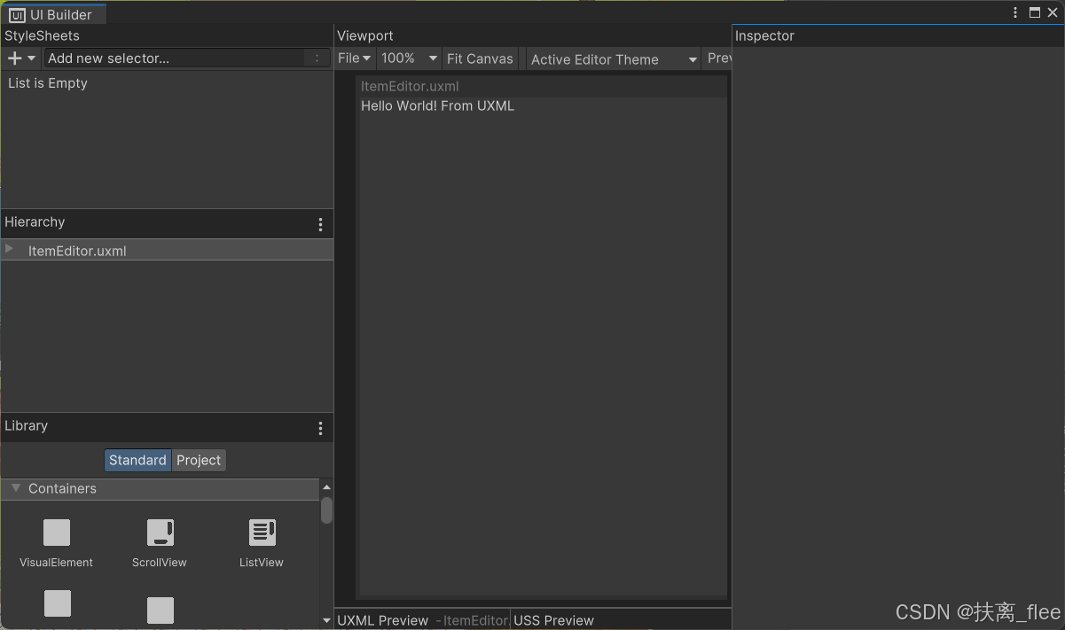 UI Toolkit以及UI Builder_uibuilder-CSDN博客