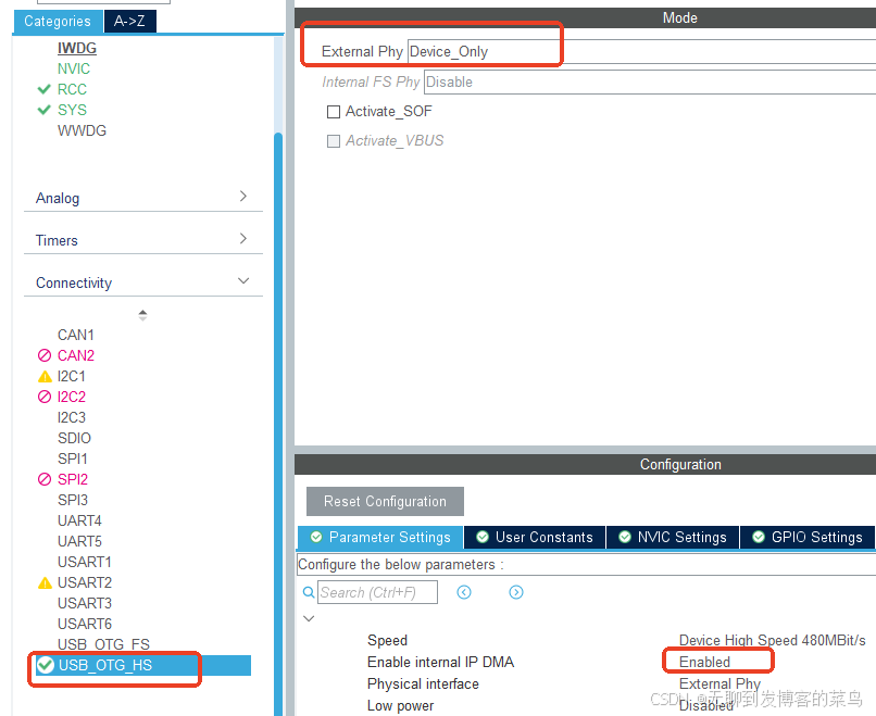 STM32F4使用高速USB虚拟串口 (CherryUSB)_cherryusb stm32-CSDN博客