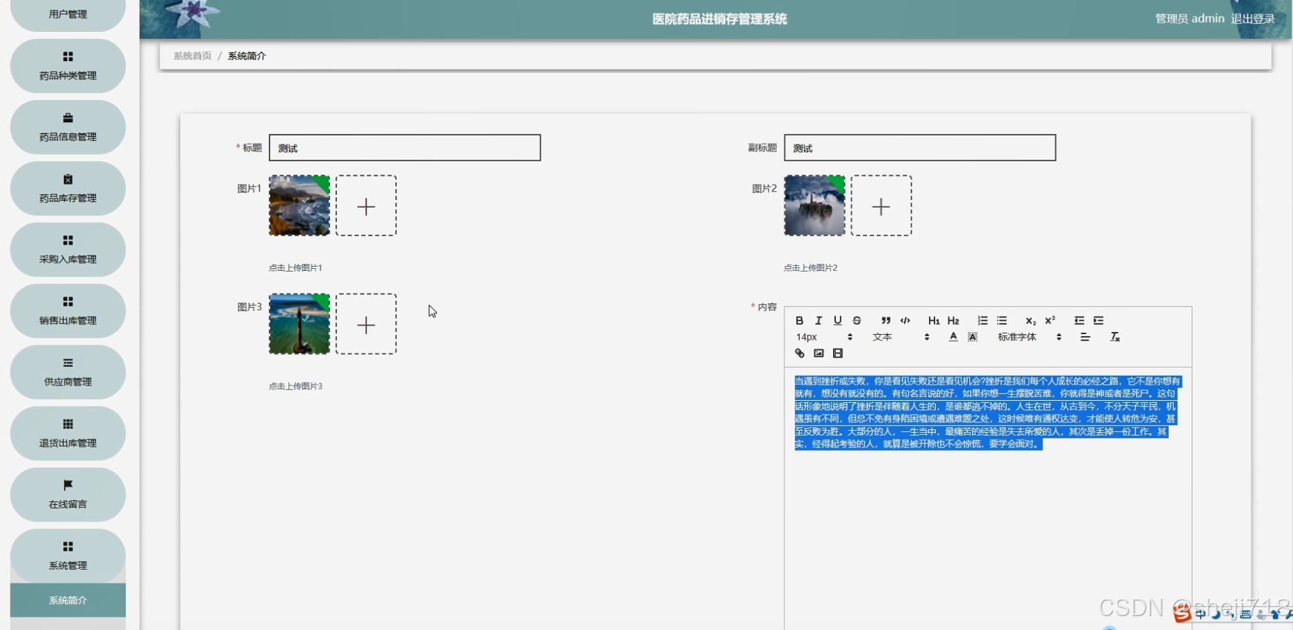 Java计算机毕业设计医院药品进销存管理系统开题源码论文基于 Java Ssm 的进销存管理系统的设计与实现毕业论文 Csdn博客