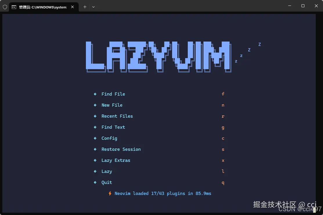 Windows使用Scoop安装Nvim并使用LazyVim配置_windows安装lazyvim-CSDN博客