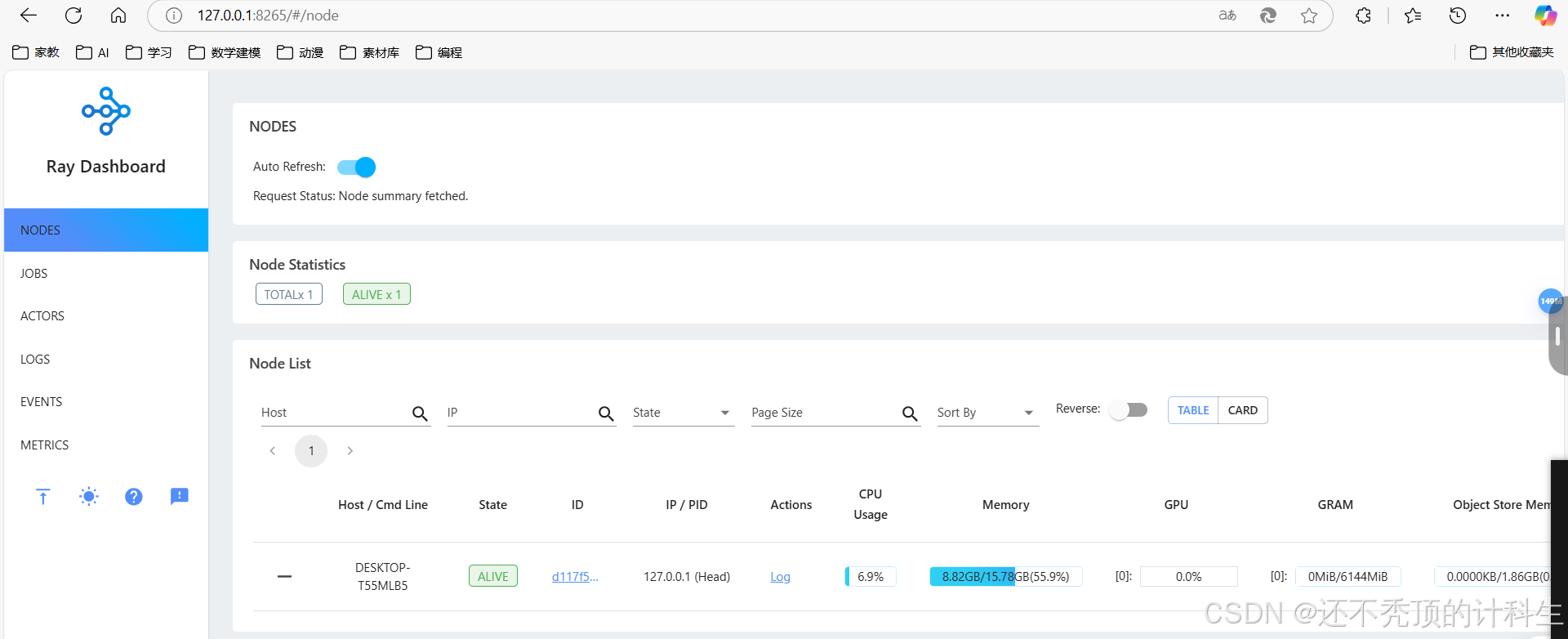 ray连接错误（Could not connect to socket tcp://127.0.0.1:64940）（Ray Dashboard 启动失败）-CSDN博客