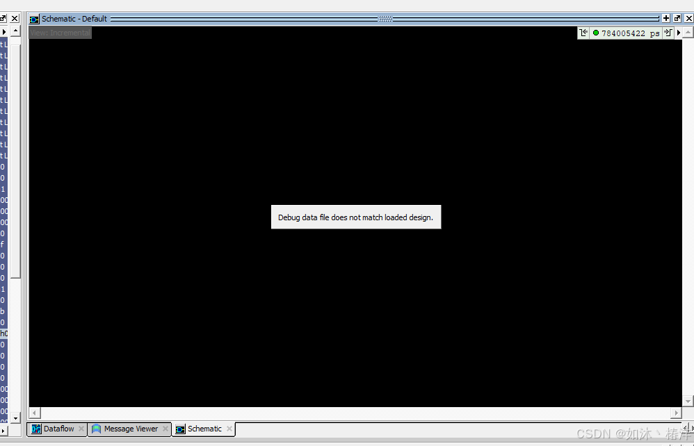 【Modelsim】Error:(vism-8357) Internal debugDB error id:ctl ret:l table context_tbl already exists ...