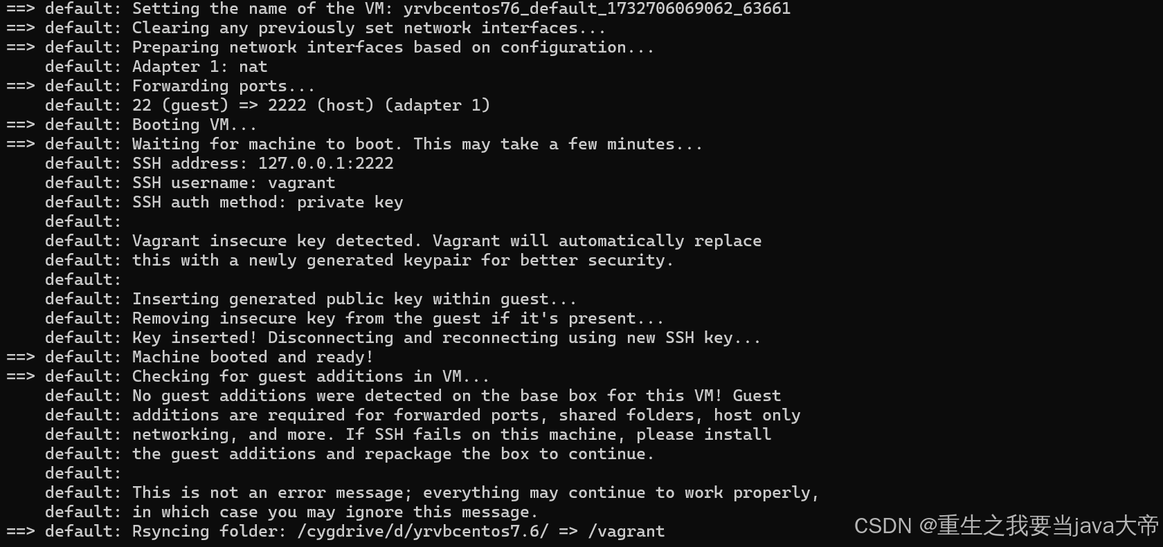 win11 装 virtualbox 6.1 + vagrant 2.2 报错_window for controlling virtualbox. the command and-CSDN博客