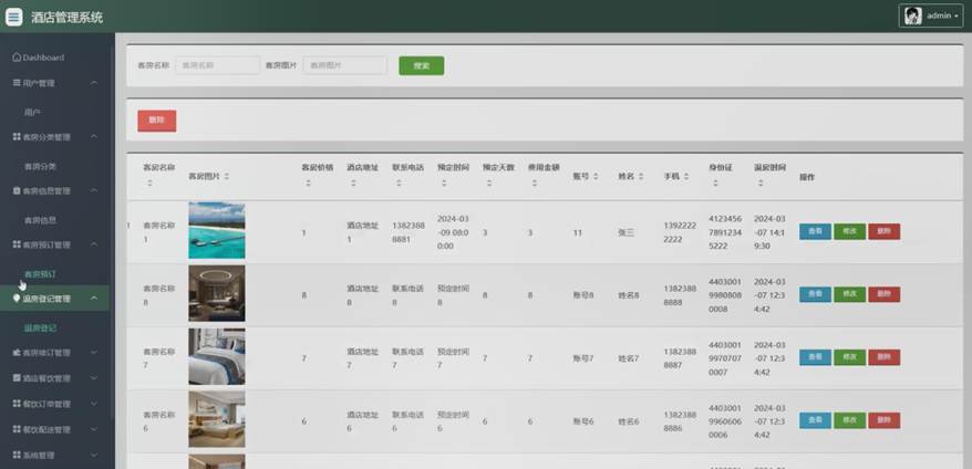 计算机毕业设计java酒店管理系统 基于java的酒店综合管理系统设计与实现 Java语言下的酒店智能管理系统开发 Csdn博客