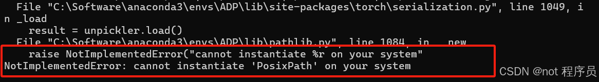 NotImplementedError: cannot instantiate ‘PosixPath‘ on your system 读取pickle文件错误 ...