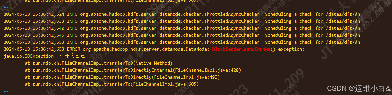 系统中英文语言导致datanode报错BlockSender.sendChunks_error org.apache.hadoop.hdfs.server.datanode.datan-CSDN博客