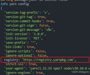 yarn安装依赖包出现“There appears to be trouble with your network connection ...