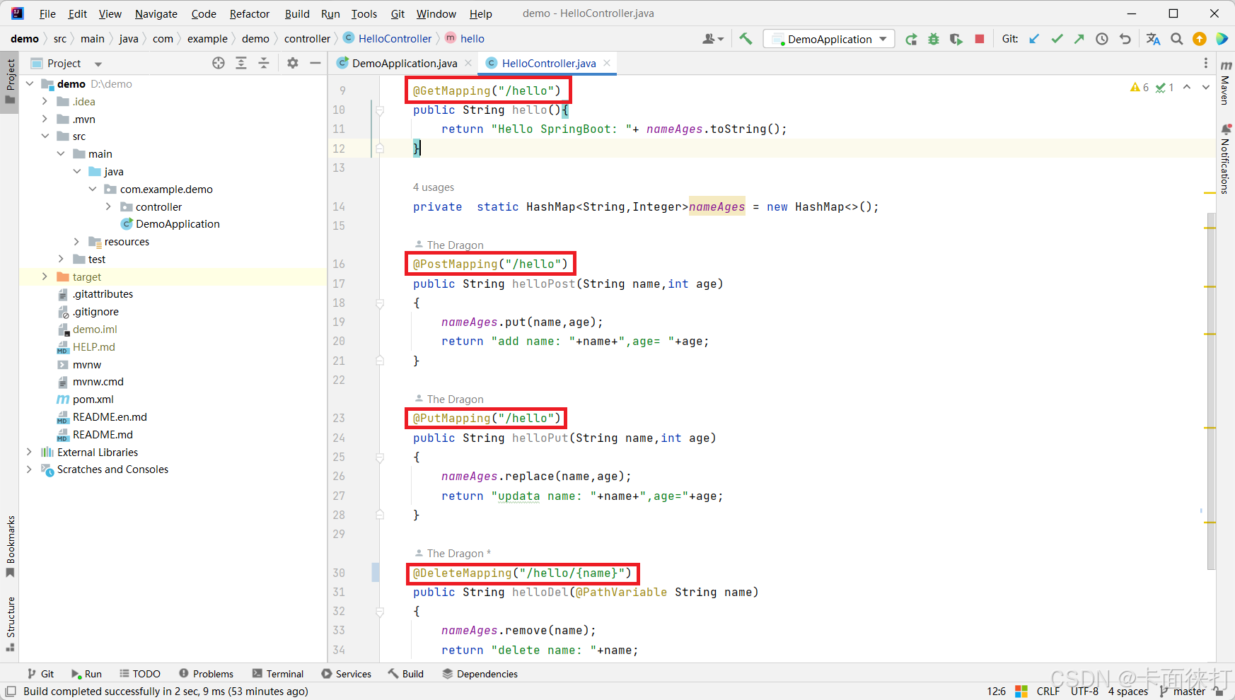 SpringBoot的第一个项目和学习基础的postman测试_postman如何测试启动后的springboot项目-CSDN博客