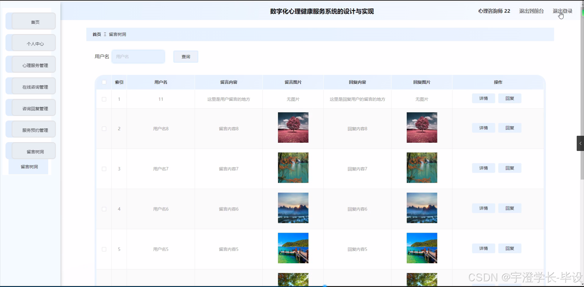 开题flask框架数字化心理健康服务系统的设计与实现（程序论文python） Csdn博客