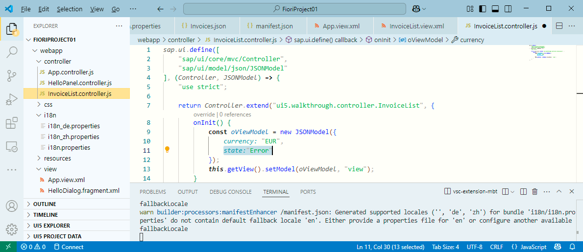 SAP学习笔记 - 开发23 - 前端Fiori开发 Expression Binding（表达式绑定），Custom Formatters（自定义格式化）_sapui5 formatters ...