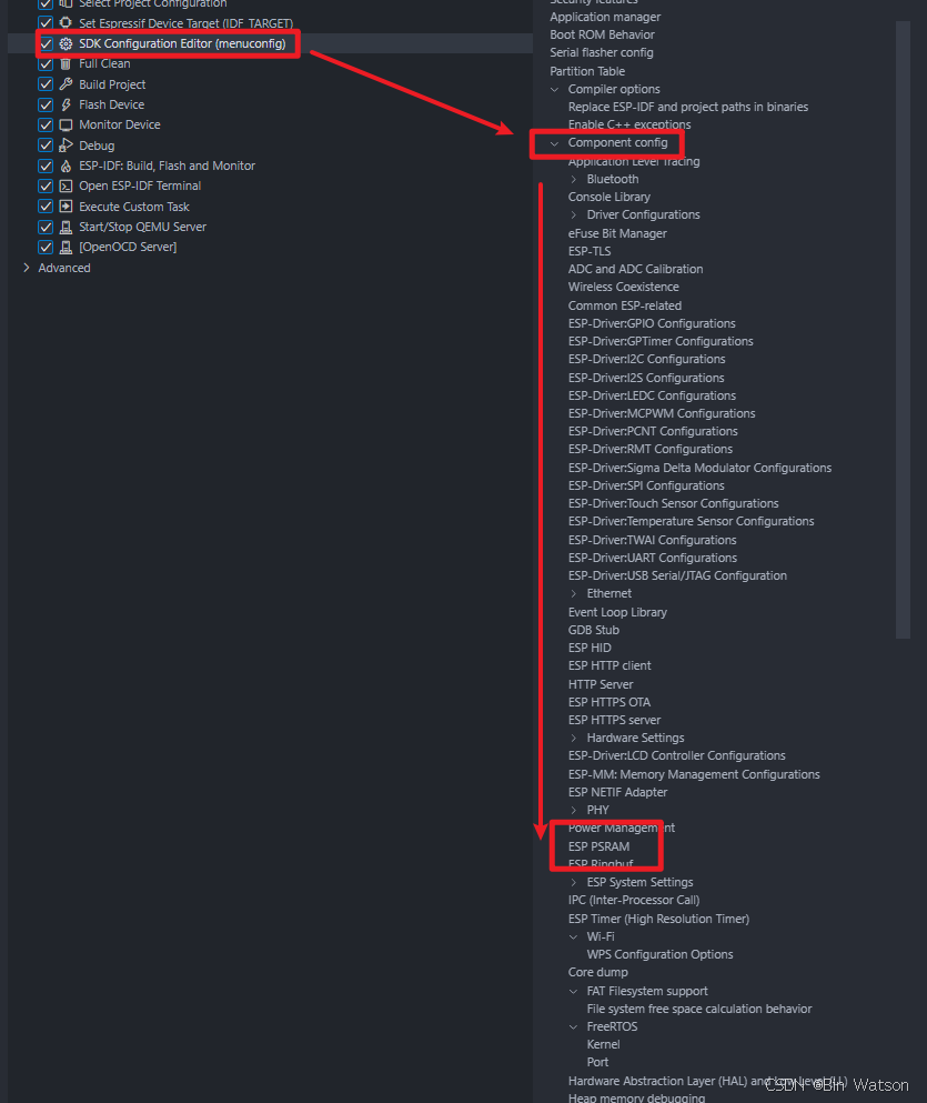 ESP-IDF没有PSRAM配置选项的问题_esp-idf找不到 component config的esp psram-CSDN博客