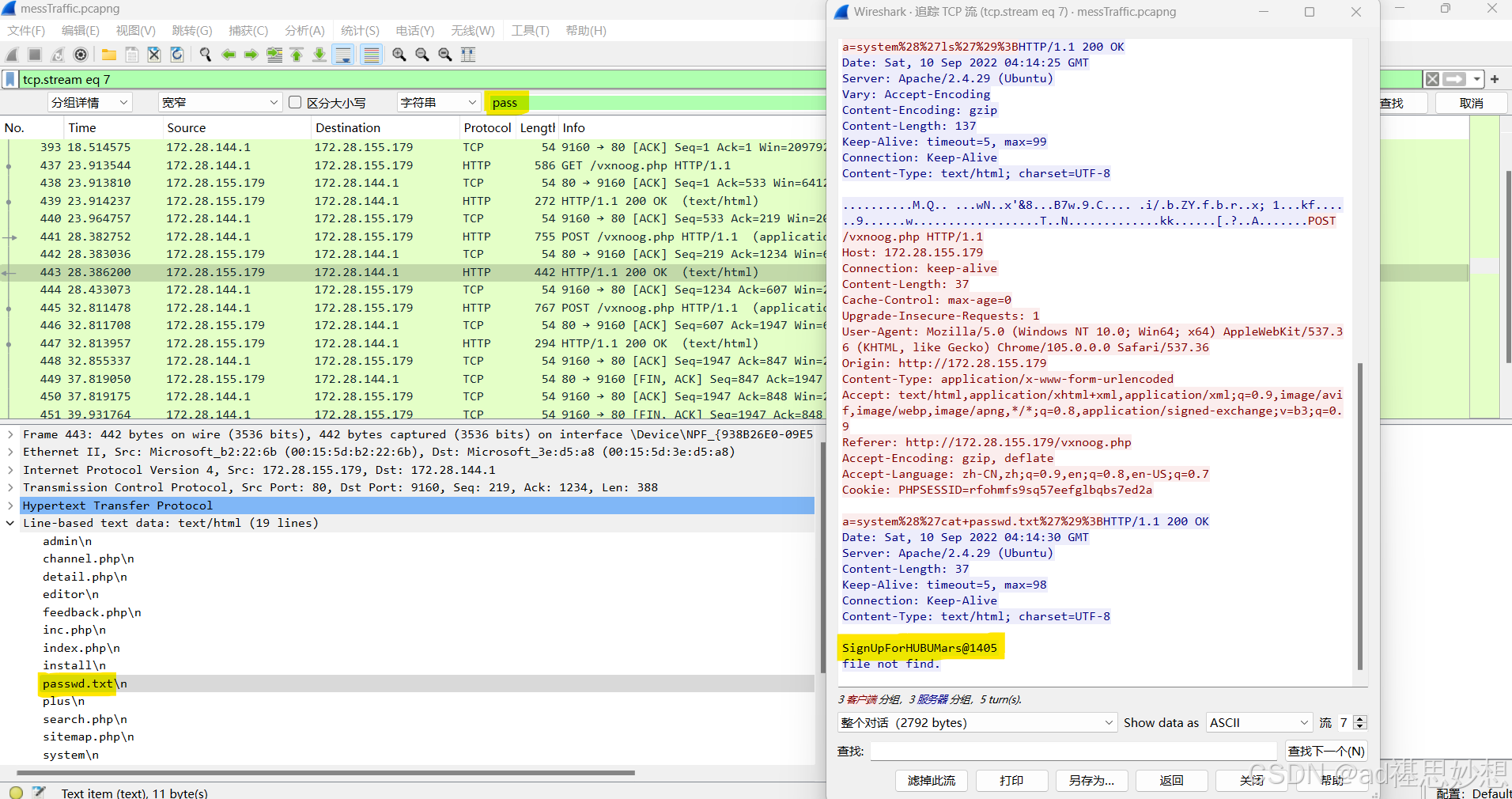 NSSCTF(MISC)—[HUBUCTF 2022 新生赛]messy_traffic_[hubuctf 2022 新生赛]fmt-CSDN博客