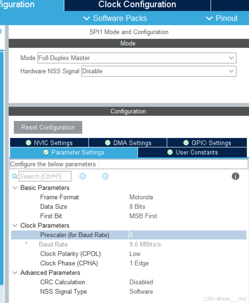 Stm32cube库和hal库编写spi通信程序stm32cube Spi Csdn博客