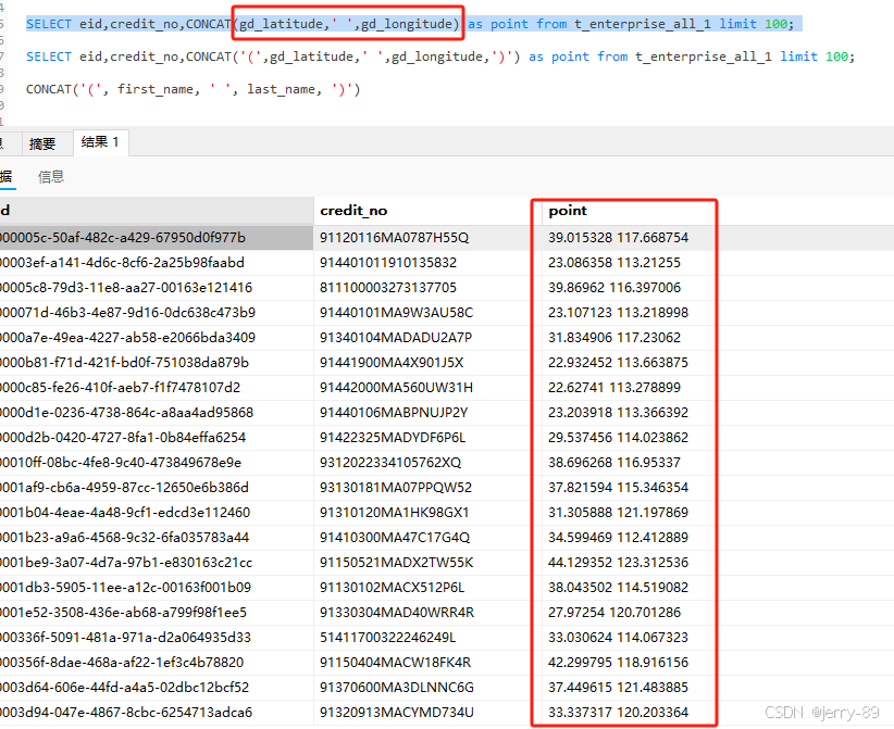 mysql把两个字段合并为一个()里的字段在MySQL中，你可以使用CONCAT()函数来合并两个字段。如果你想把两个字段合并成一个包含在括号内的字段，你可以使用CONCAT()函数来拼接字符 ...