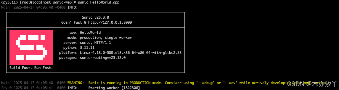 【python编程】python高性能异步web框架sanicfastapi Sanic Csdn博客