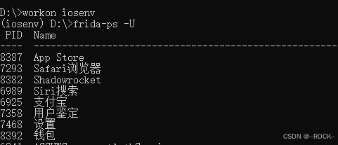 【ios frida配置】windows链接ios的frida环境配置-CSDN博客