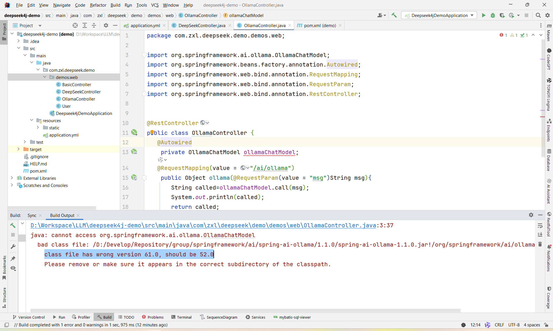 spring-ai-ollama-spring-boot-starter Java版本说明：需要 jdk 17 和 springboot 3_spring-ai-ollama-spring ...