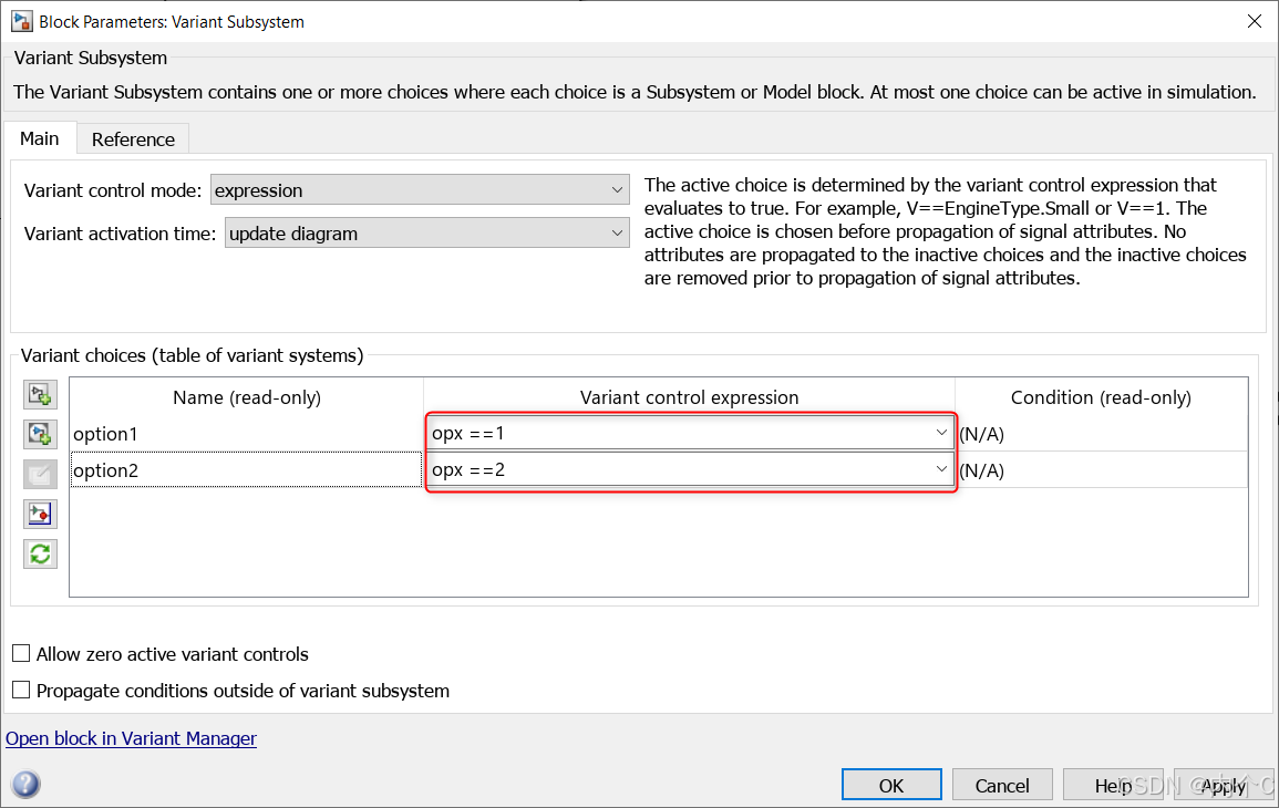simulink高级应用之Variant subsystem-CSDN博客