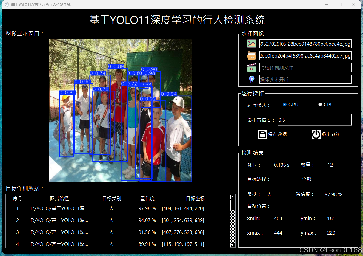 基于YOLO11深度学习的行人检测识别系统【Python源码+Pyqt5界面+数据集+安装使用教程+训练代码】【附下载链接】_密集行人检测识别系统【python源码+pyqt5界面+数据集 ...