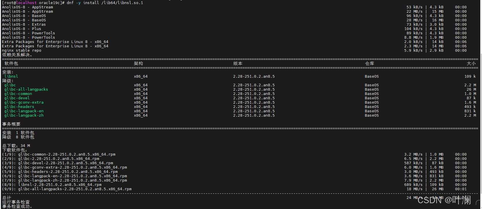 龙蜥Anolis8.9部署Oracle19c_龙蜥8.9安装oracle19c-CSDN博客