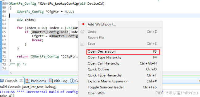 [米联客-XILINX-H3_CZ08_7100] FPGA_SDK入门篇连载-10PS UART 中断接收实验_xilinx sdk uart 中断代码-CSDN博客