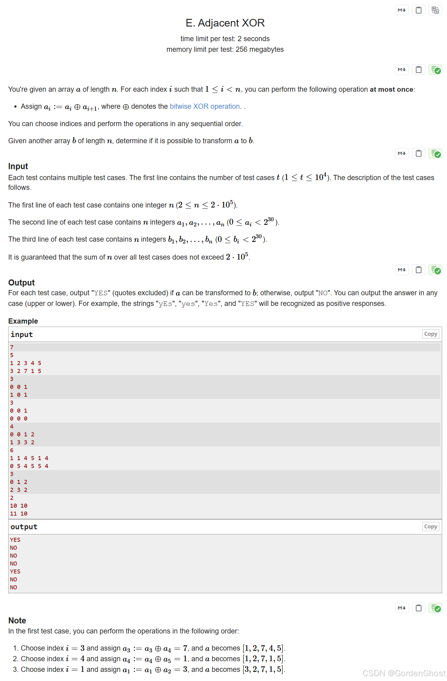 Adjacent XOR（Codeforces Round 1042）-CSDN博客
