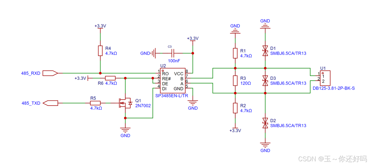 【笔记6】SP3485自动收发电路设计分析-CSDN博客