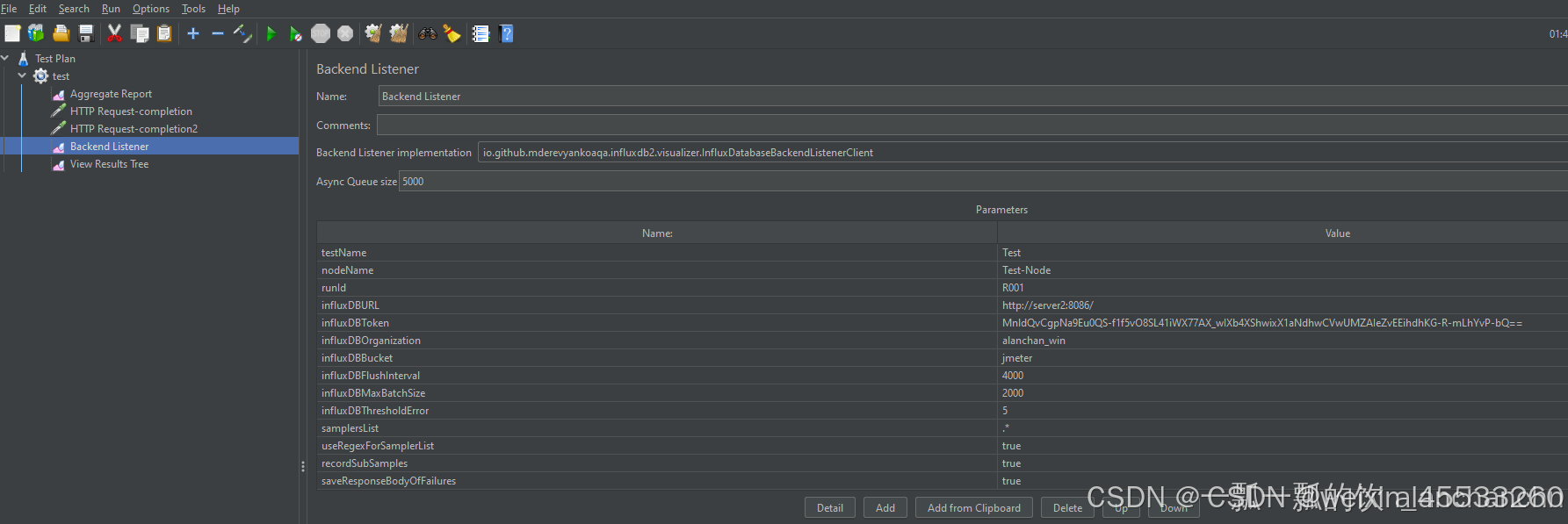 【运维监控】influxdb 2.0 + grafana 11 监控jmeter 5.6.3 性能指标（搬运版）_jmeter-plugin-influxdb2-listener-CSDN博客