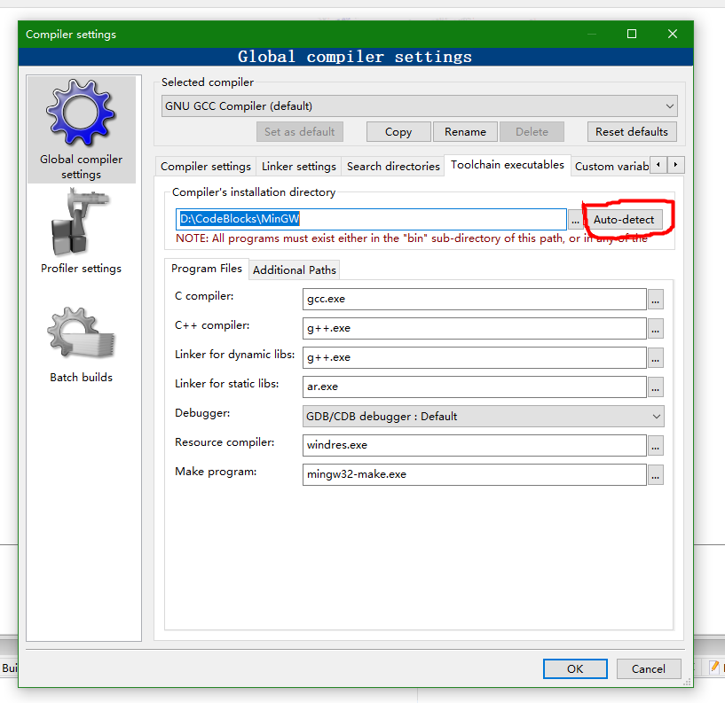从VS code转到Code blocks，如何配置MinGW 的 GCC 编译器 _codeblocks-25.03mingw-setup.exe-CSDN博客